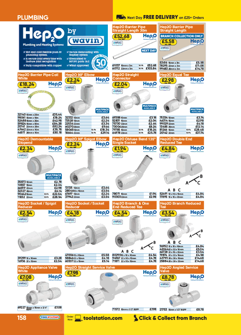 Hep2O Equal Tee 15mm | Toolstation