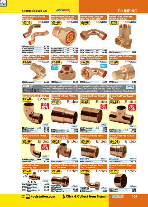 Made4Trade End Feed Crossover 15mm Full | Toolstation