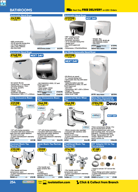 Lever Basin Tap Reviver Kit 1/2" | Toolstation