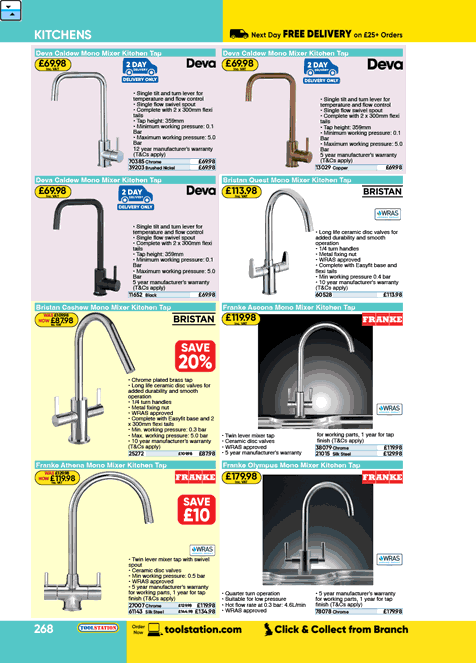 Franke Ascona Mono Mixer Kitchen Tap Chrome | Toolstation