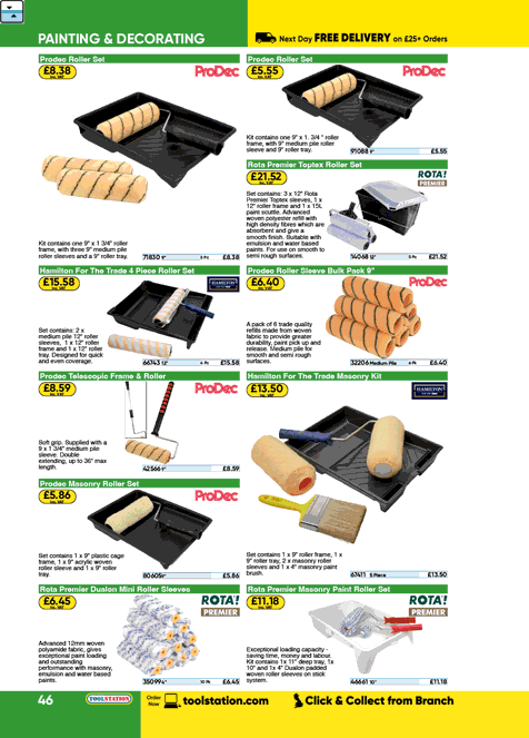 Hamilton For The Trade 4 Piece Roller Set 12" | Toolstation