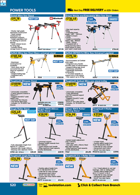 DeWalt DE7023-XJ Mitre Saw Universal Legstand | Toolstation