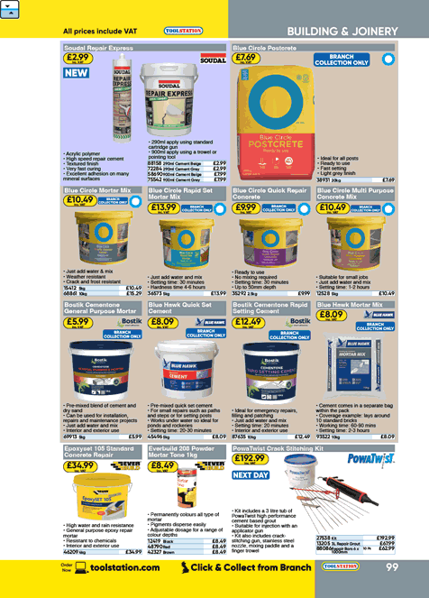 Blue Circle Postcrete 20kg | Toolstation